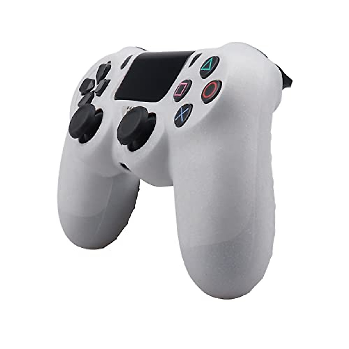 Ralan Controller Skin for PS4 Slim/Pro - Glitter Anti-Slip Silicone Cover - Compatible with PS4 Wireless/Wired Gamepad - 4 Cat Paw Thumb Grip Caps & Black Pro Thumb Grip x 8