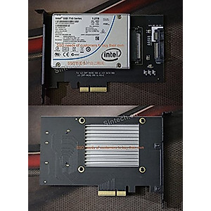 Sintech U.2 SFF-8639 NVMe SSD to PCI-e 4X 3.0 Adapter for Intel 750/P3500 3600…