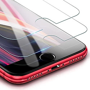iSOUL [4 Pack] Screen Protector for iPhone SE 3/2 (2022/2020)/ 8/7/6s/6 Tempered Glass Film 9H HD, 2.5D Edge 4.7 inch [3D Touch] [Compatible with Apple SE iPhone 2nd 3rd Gen]