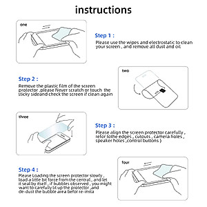 Xahpower PS Vita 2000 Screen Protector, 9H Tempered Glass Front Screen Protector and HD Clear PET Back Screen Protective Film for Sony PlayStation Vita 2000