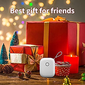 MARKLIFE P12 Label Maker Machine with Tape - Portable Bluetooth Label Printer, Mini Printer Can Print Continuous Label, Sticker Printer Compatible with iOS Android, for Business Home Office (White)