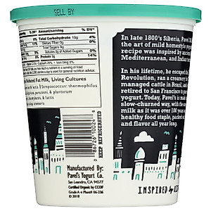 PAVELS YOGURT Organic Plain Low Fat Russian Yogurt, 24 OZ