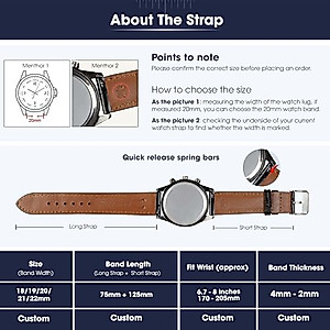 vinacreations 18mm Black Alligator Belly Leather Watch Band Crocodile Strap Men Quick Release Premium Replacement Wristwatch Band Buckle Handmade by Vietnamese DH-01-18MM