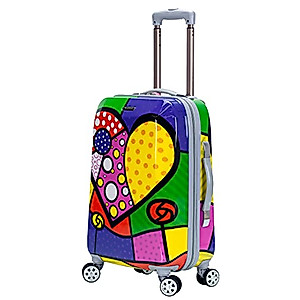 Rockland Departure Hardside Spinner Wheel Luggage, Heart, 2-Piece Set (20/28)