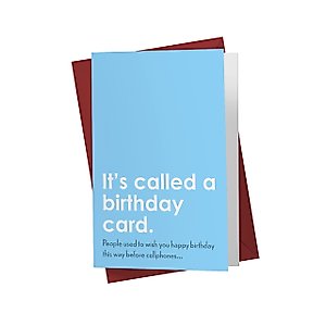 Karto Funny Birthday Card for Men and Women, 5.5 x 8.5 in, Blank Inside or with Happy Birthday Message, for Husband, Brother, Nephew, Daughter, Sister, Friend