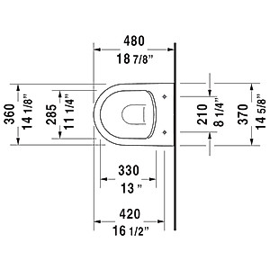 Duravit 2530090092 Bowls Toilets and Bidets, White