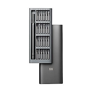 Xiaomi Precision Screwdriver Set, 24 Magnetic Driver Bit Set, Pocket Screwdriver Tool Set, Mini Screwdriver Kit, Repair Tool Kit for Electronics