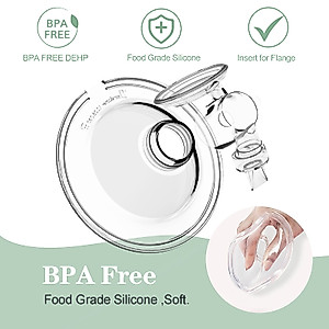 TSRETE Flange Compatible with S9/S10/S12 Parts Replaces, Hands Free Breast Pump Shield/Flange, Breast Pump Parts Replace(27mm) - 1 Pc