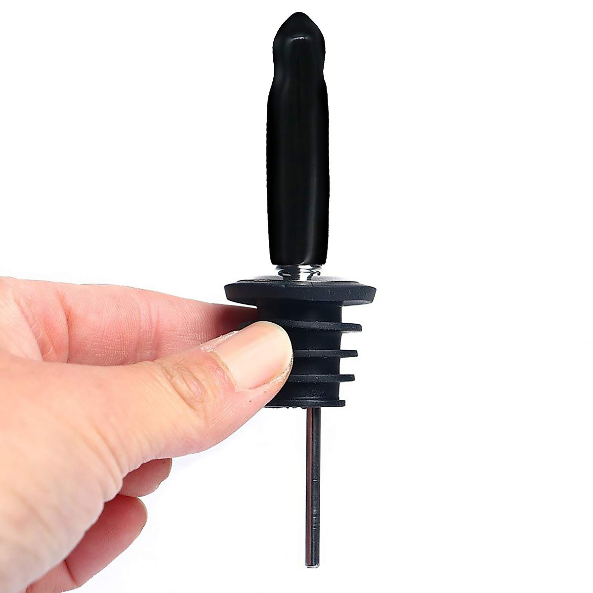 25 Pack Spot Caps Pourer Covers, Liquor Caps Bottle Spout Dust Protection for Liquor Bottles, Black