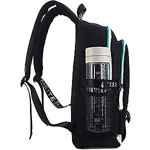 Roffatide Anime Hero Academia Backpack Printed College School Bag Laptop Backpack with USB Charging Port & Headphone Port