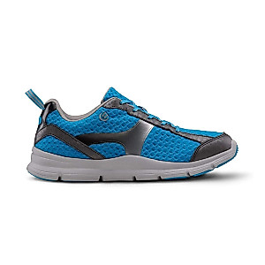 Dr. Comfort Meghan Women Sneaker Athletic Shoes w/Gel Inserts-Therapeutic Diabetic Womens Running Shoes, Blue 6 Wide (C-D) Lace