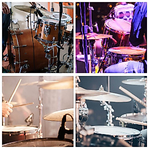 Drumstick Container Bag, Drum Stick Holder Drumstick Nylon Bag for Drum Set Clamp on Stick Holder Bag Container(black)