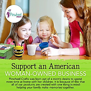 Flower Pot Painting Kit with Flower Seeds for Kids - Complete Growing Plant Craft DIY, Paint Your Own Flower Pot Planting kit, Includes Pots, Paint Set, Accessories, Seeds & Soil, Flower Craft