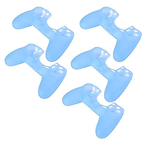 Protective Case Cover Soft Texture Non‑Slip for PS4 Game Machine(Blue)