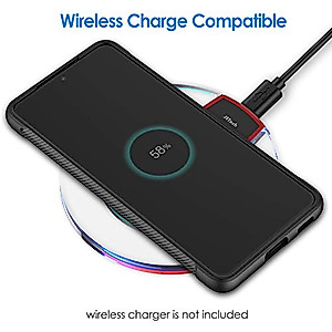 JETech Slim Fit Case Compatible with Samsung Galaxy S21 5G (NOT for Plus +) 6.2-Inch, Thin Phone Cover with Shock-Absorption and Carbon Fiber Design (Black)