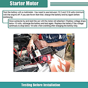 Starter Replacement for 1994-2015 Kohler HP 15-27 Toro Cub Cadet Scotts Thomas Grasshopper 2509808, 2509809, 2509811, SDR0291, 41012182, 41012182R, 41012414, 6744N