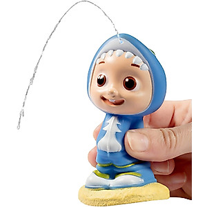 CoComelon Water Squirter Toys for Pool & Bath, 6-Pack - Officially Licensed - JJ, Baby Shark, Turtle, Fish Figure Playset - Easter Basket Stuffer Gift for Toddlers, Preschoolers, Kids - 18mo+
