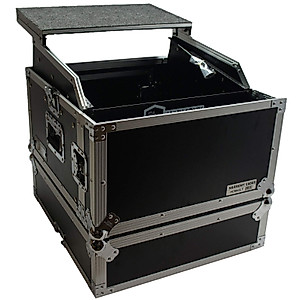 Harmony Audio Cases HCM4ULT DJ Laptop Glide 10U Slant Top 6U Vertical Rack Case New