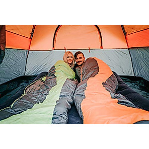 Stansport Glacier Mummy Sleeping Bag 3.1 LB, orange, 86" l x 34" w