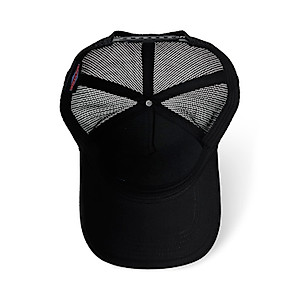 Happy Dad Trucker Hat, Black, Trendy Mens Hats with Breathable Mesh Back, Adjustable Snap Closure, Birthday Gifts for Men and Women, Snapback Cap