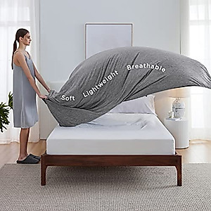 Bedsure Cooling Blankets for Hot Sleepers - Cooling Throw Blanket, Breathable Lightweight Summer Blanket, Bamboo Blanket Double Sided, Cold Blankets for Night Sweats, 50×70 Inches, Dark Grey