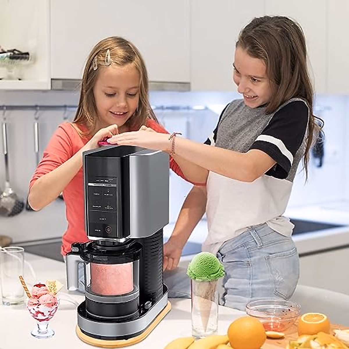 Compatible with Ninja NC299AMZ NC300 NC301 Ice Cream Maker Counter Slider for Ninja CREAMi Ice Cream Maker Sliders Under Cabinet Sliding Tray for Kitchen Countertop Storage Mover Sliding Caddy