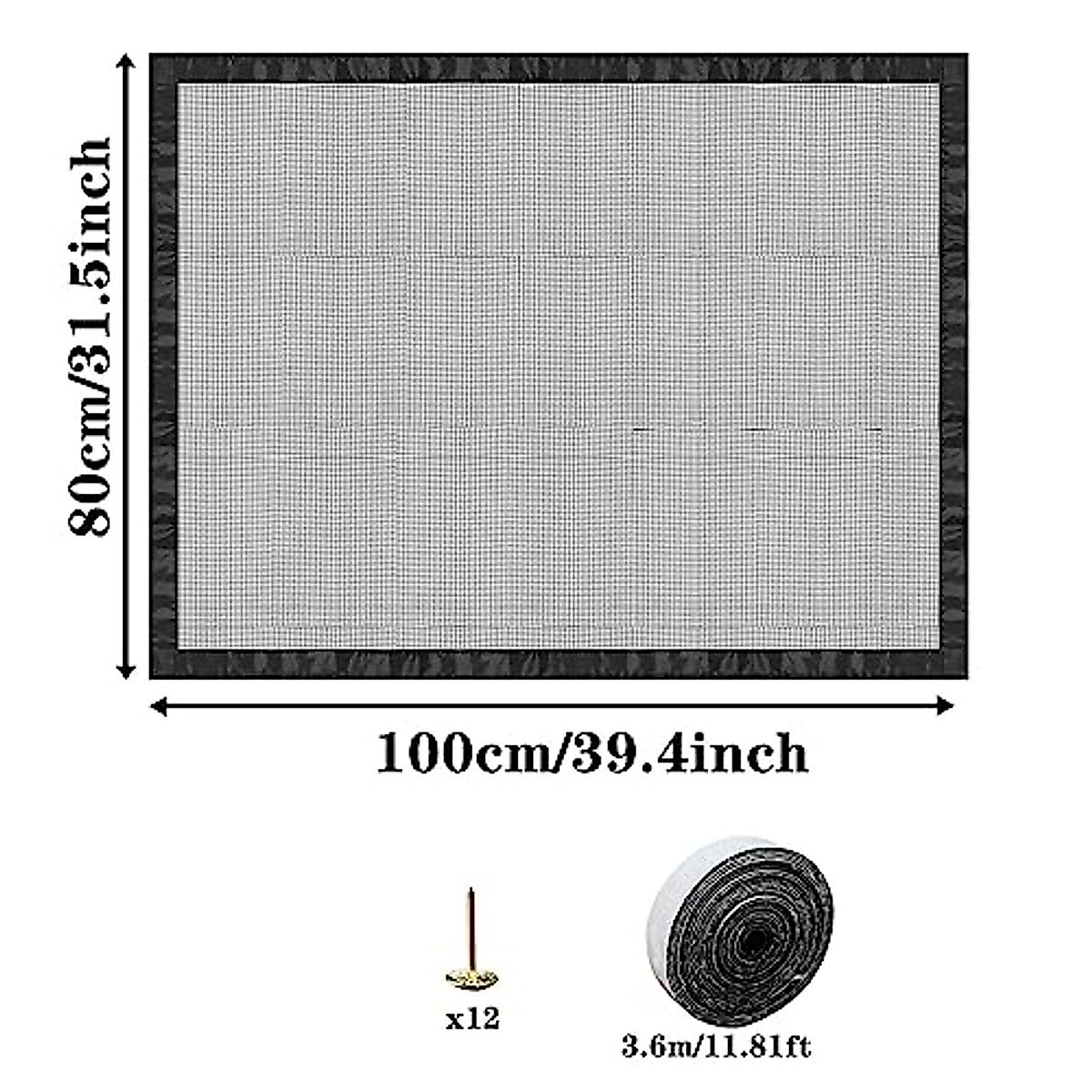 YEXEXINM Fireplace Screen Mesh Cover， PVC Fireplace Cover Pet Proof Fireplace Safety Cover to Prevent Baby and Pet Near Idle Fireplace Pet Cover Net for Fireplace to Keep Bugs Out 39.4×31.5inches