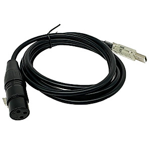 Teykst USB to DMX Interface Adapter LED DMX512 RS485 Converter Signal Level Computer PC Stage Lighting Controller Cable with FT232 Chip Built-in(6ft)