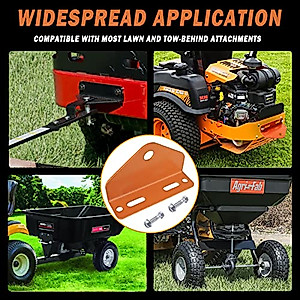 EilxMag Universal Heavy Duty Zero Turn Mower Trailer Hitch - 3/4'' Trailer Hitch Mount - 3/16 Inch Thick and Rugged Steel with 2 Nuts and Bolts