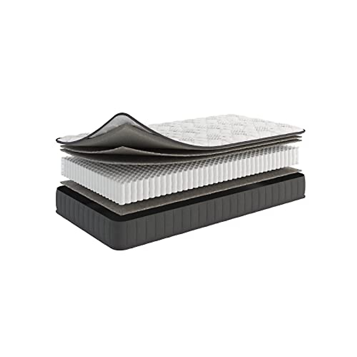 Ottomanson 8" Twin Mattress in a Box Made in USA, Firm Mattress, Hybrid Mattress Cool Improved Airflow with Edge to Edge Pocket Coil, Bed in A Box, Ottopedic