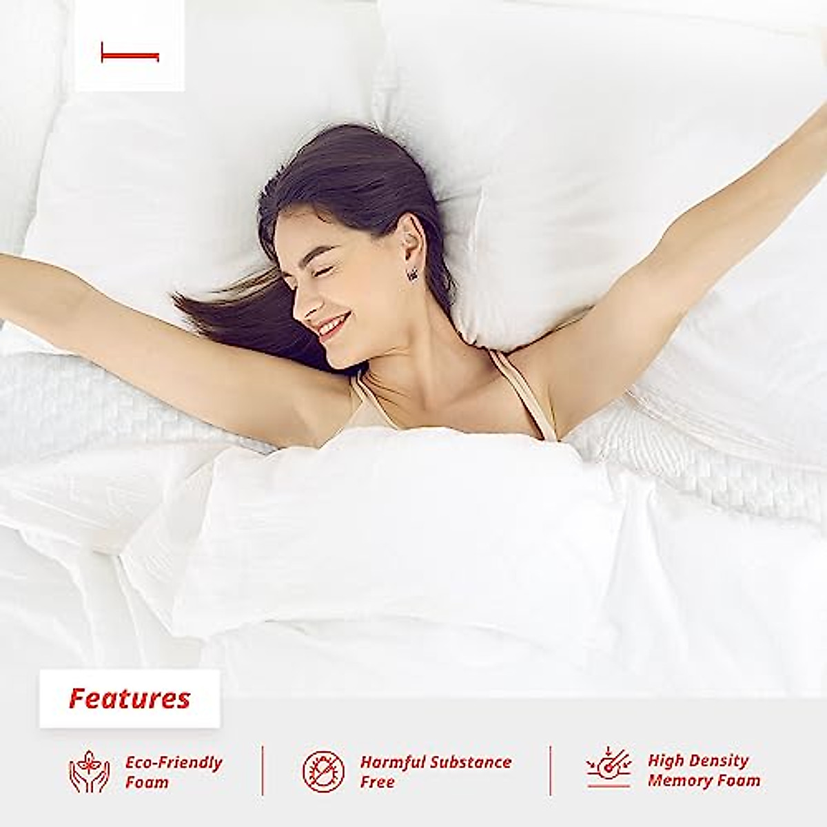 PrimaSleep King Mattress, 10 Inch Gel Memory Foam Mattress, Gel Infused for Comfort and Pressure Relief, CertiPUR-US Certified, Bed-in-a-Box, Medium Firm, Grey, King Size