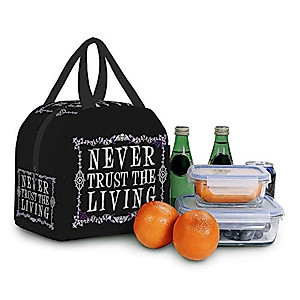 antcreptson Never Trust The Living Oxford Cloth Waterproof Thick Insulation Bag Picnic Bag Large Portable Lunch Box Bag Frozen Bag Insulation Package