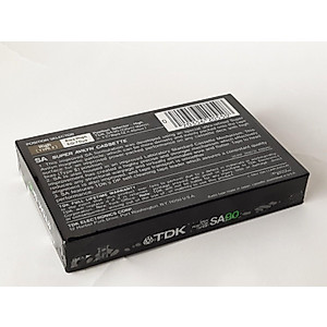 TDK SA 90 minute Super High Resolution Type II Audio Cassette Tape