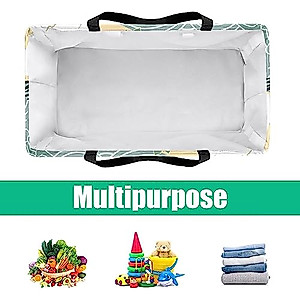 KQNZT Reusable Grocery Bags, Heavy Duty Reusable Shopping Bags, Large Tote Bags with Long Handles and Reinforced Bottom, Japanese Style Wave Crane