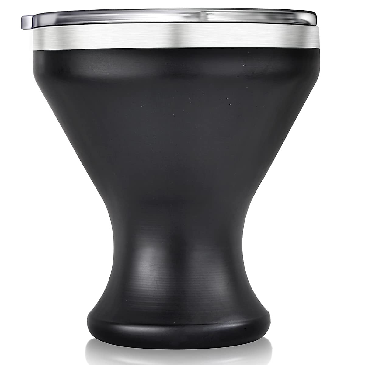 JILLMO Martini Glasses, Insulated Margarita Glasses, Set of 2, Black