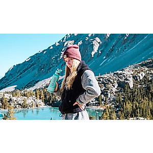 COLDEST Insulated Standard Mouth Size - Hydro Sports Straw Cap Flip Top Lid - Multi-Compatible with Standard Flask Mouth Size - Black Standard (for 12, 21, Gallon Lids) standard mouth)