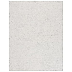 SAFAVIEH Micro-Loop Collection Accent Rug - 3' x 5', Light Grey & Ivory, Handmade Wool, Ideal for High Traffic Areas in Entryway, Living Room, Bedroom (MLP537F)