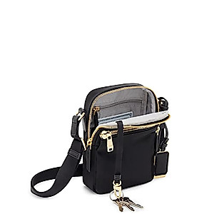 TUMI Voyageur Persia Crossbody - Men's & Women's Crossbody Bag - Crossbody Purse for Everyday Use - Black & Gold