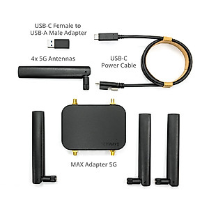 Peplink MAX Adapter 5G | Single 5G Modem with Redundant SIM Slots and eSIM Connection | MAX-ADP-5GH-T