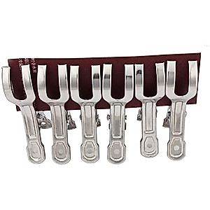 LIZEALUCKY 6pcs Set Stainless Steel Laundry Clips Metal Clothes Socks Hanging Spring Clip Clamp for Laundry Home Kitchen Outdoor Travel Office