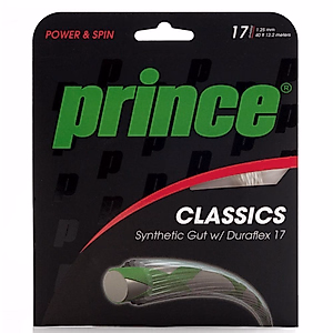 Prince Synthetic Gut with Duraflex 17g White Tennis String