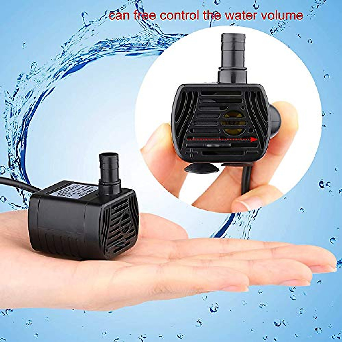 Gikfun 3.5-9V USB Mini Submersible Water Pump Replacement Pump for Aquariums, Fish Tank EK1527