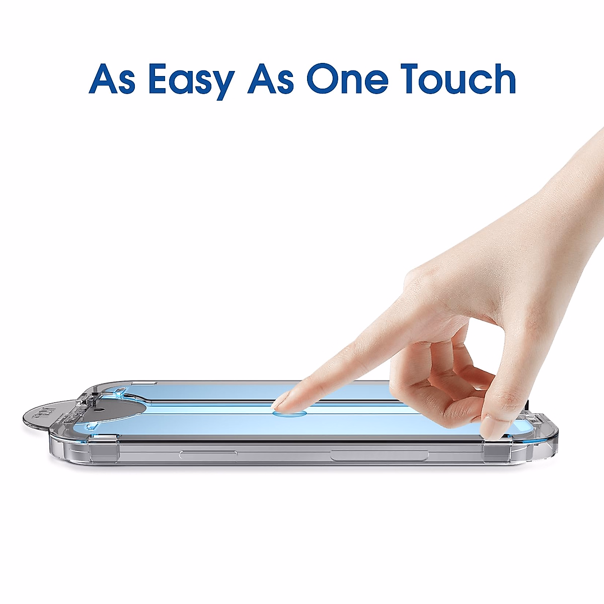 amFilm Auto-alignment OneTouch for Samsung Galaxy S25+ Plus 6.7'' Screen Protector + Camera Lens Protector, Tempered Glass, 30 seconds Installation, Bubble Free, Case Friendly, Anti-Scratch [2+2 Pack]