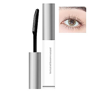 Rosarden Thrive Mascara Primer, Telescopic Waterproof Clear Mascara, Eyelash Primer Before Natural Smudge Proof Eyebrow Raincoat, Defining & Curling Topcoat, No Clumping Lash 0.0353 Ounce, 1Pack