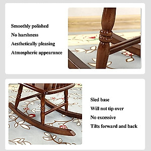 ZUMAHA Vintage Recliner Chair Rocking Chair Solid Wood Family Patio Couch Bed Oak Outdoor Porch Rocker Chair Lazy Sofa