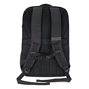 ENHANCE DnD Backpack - RPG DM Bag for Dungeons and Dragons - Travel DnD Bag Organizer fits 6-8 Books Upright, 18" Laptop/DM Screen Slot, Miniature Storage Foam Trays, Accessories Pockets, Map Strap