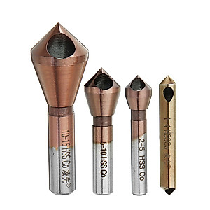 MTSAS M35 Cobalt Countersink Drill Bit 1-4/2-5/5-10/10-15mm Deburring Chamfer Drill Bit (2-5mm)