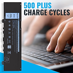 NinjaBatt F62G0 Battery Replacement for Dell Inspiron 13 7000 2,P83G P83G001 P91G001 P91G P87G 39DY5 039DY5 13 5370 7370 7373 7380 7386 13MF Vostro 5370RPJC3 0RPJC3[11.4V 38Wh]