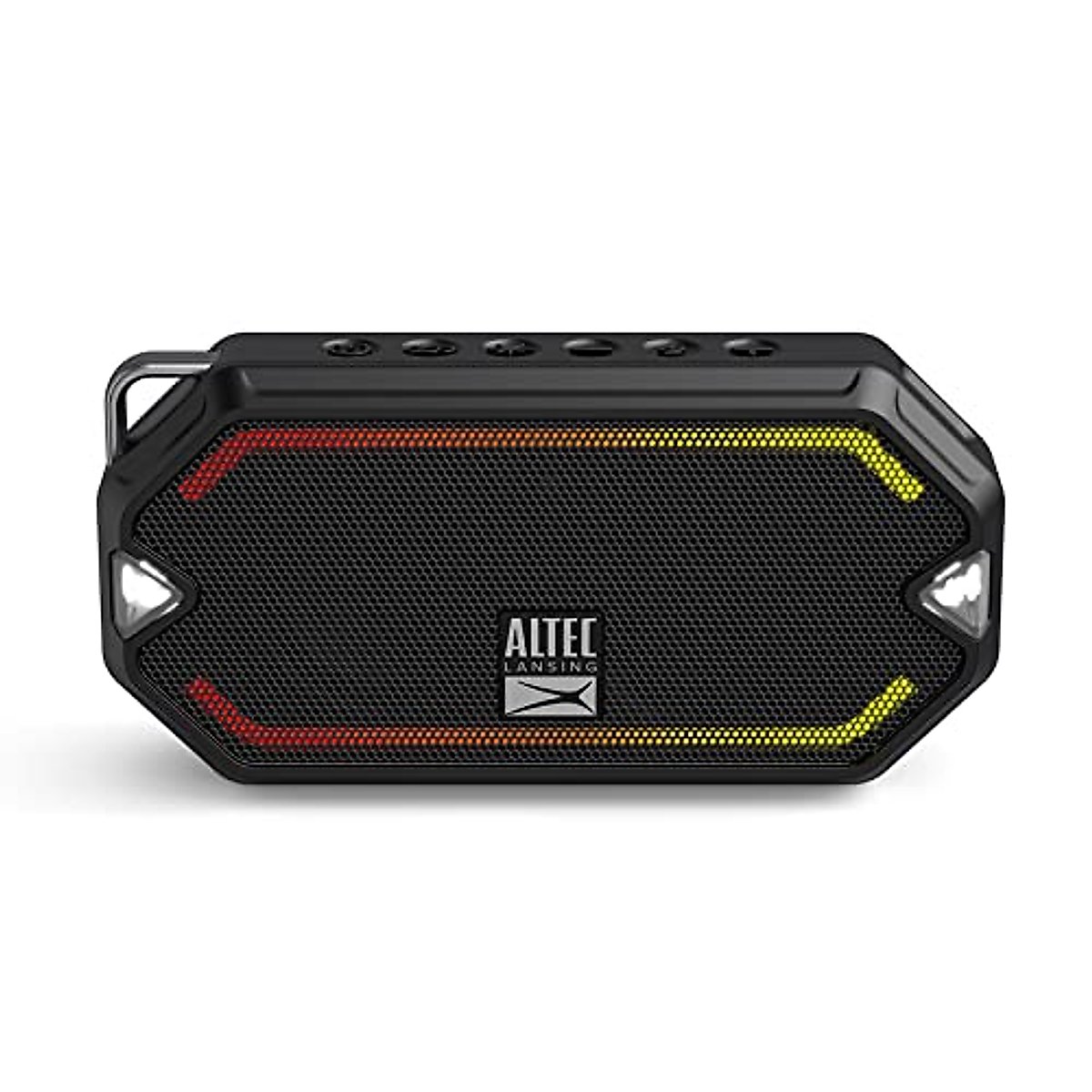 Altec Lansing HydraMini Wireless Bluetooth Speaker, IP67 Waterproof USB C Rechargeable Battery with 6 Hours Playtime, Compact, Shockproof, Snowproof, Everything Proof (Black)