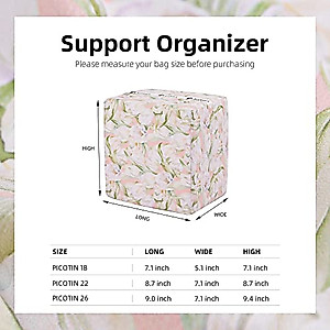 ArcDiary Rayon Purse Pillow Shaper Insert, unique pattern handbag shapers, Memory Foam, for Picotin 18/22 bags (PC18,French Tulips)